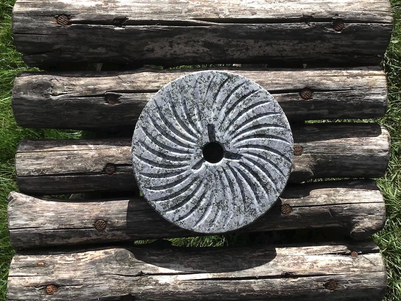 Rustic Granite Millstone, Handwork Sculpture, Wall Decor (14 X 1.5cm ...