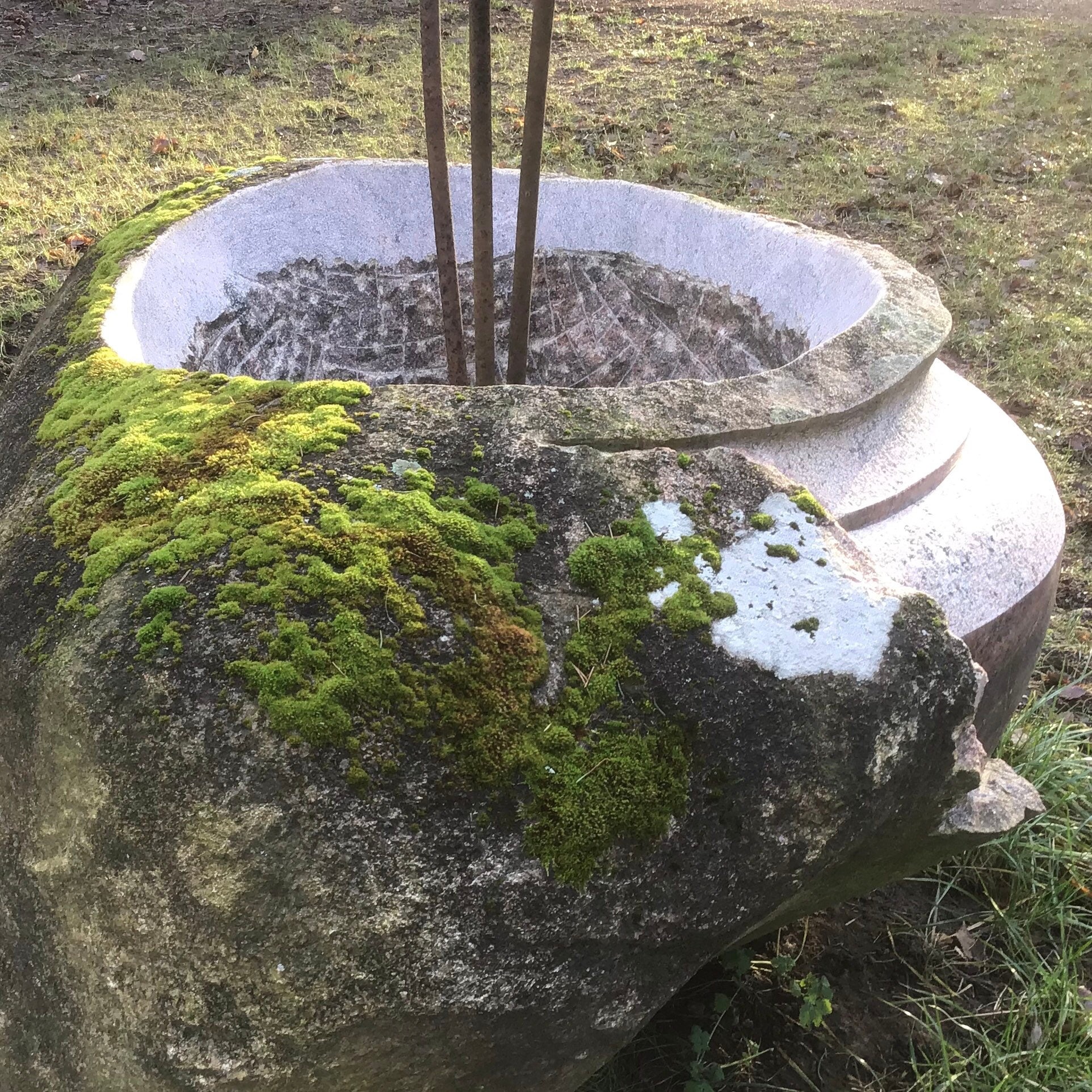Flower Pot, Natural Granite Boulder, Big Size Stone Sculpture ...