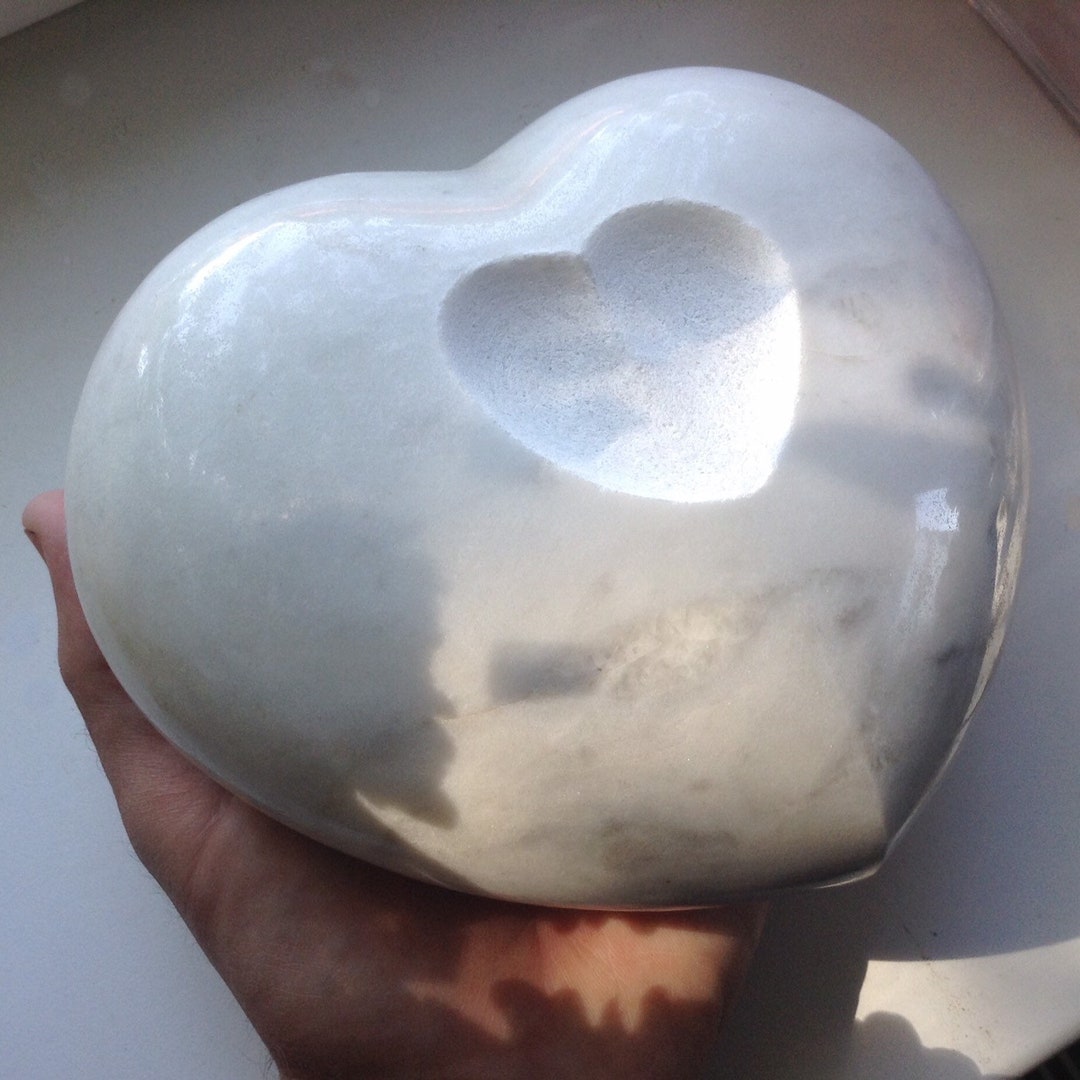 Symbol of Love, Wedding Gift, Hart Shaped Gift, White Hart, Marble ...