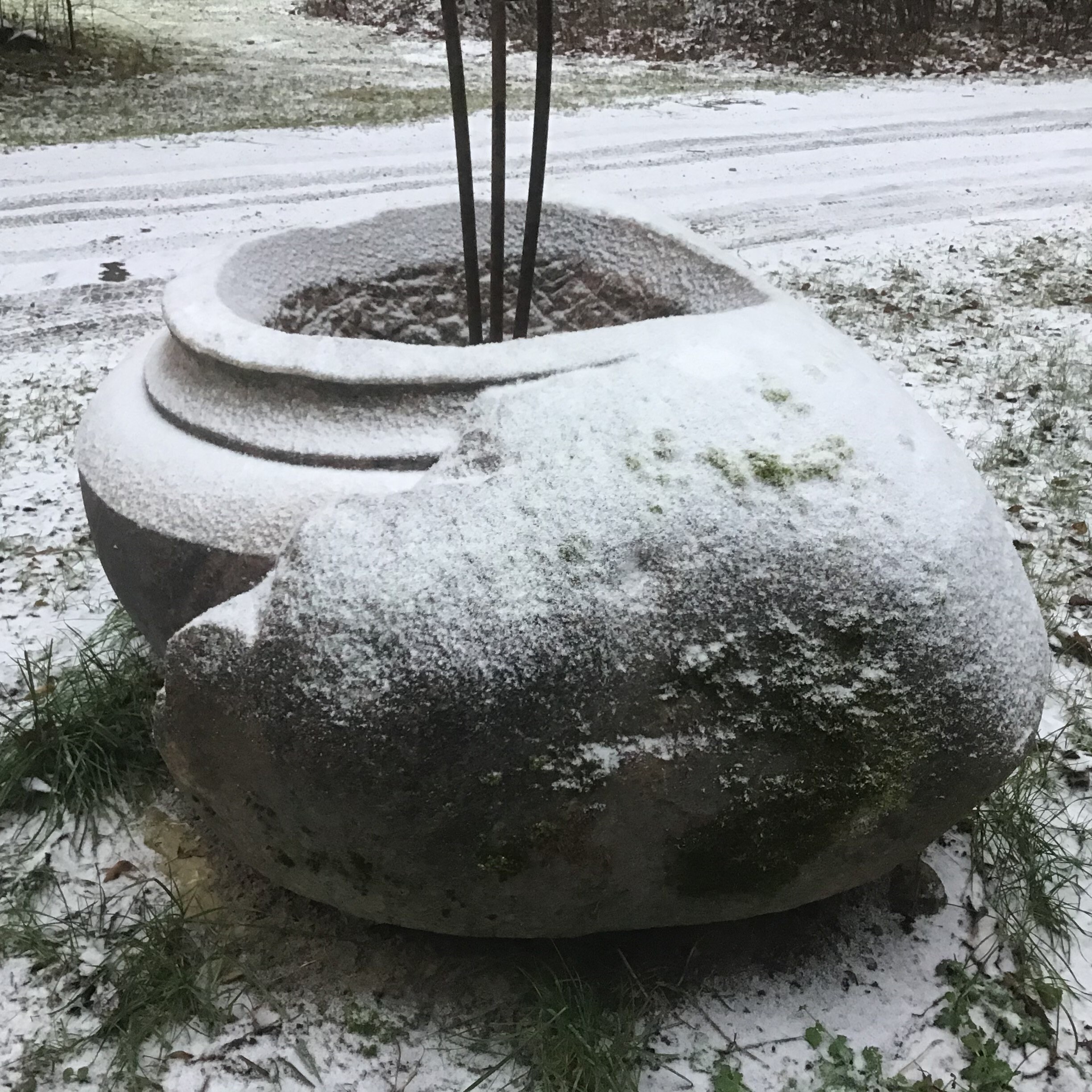 Flower Pot, Natural Granite Boulder, Big Size Stone Sculpture ...