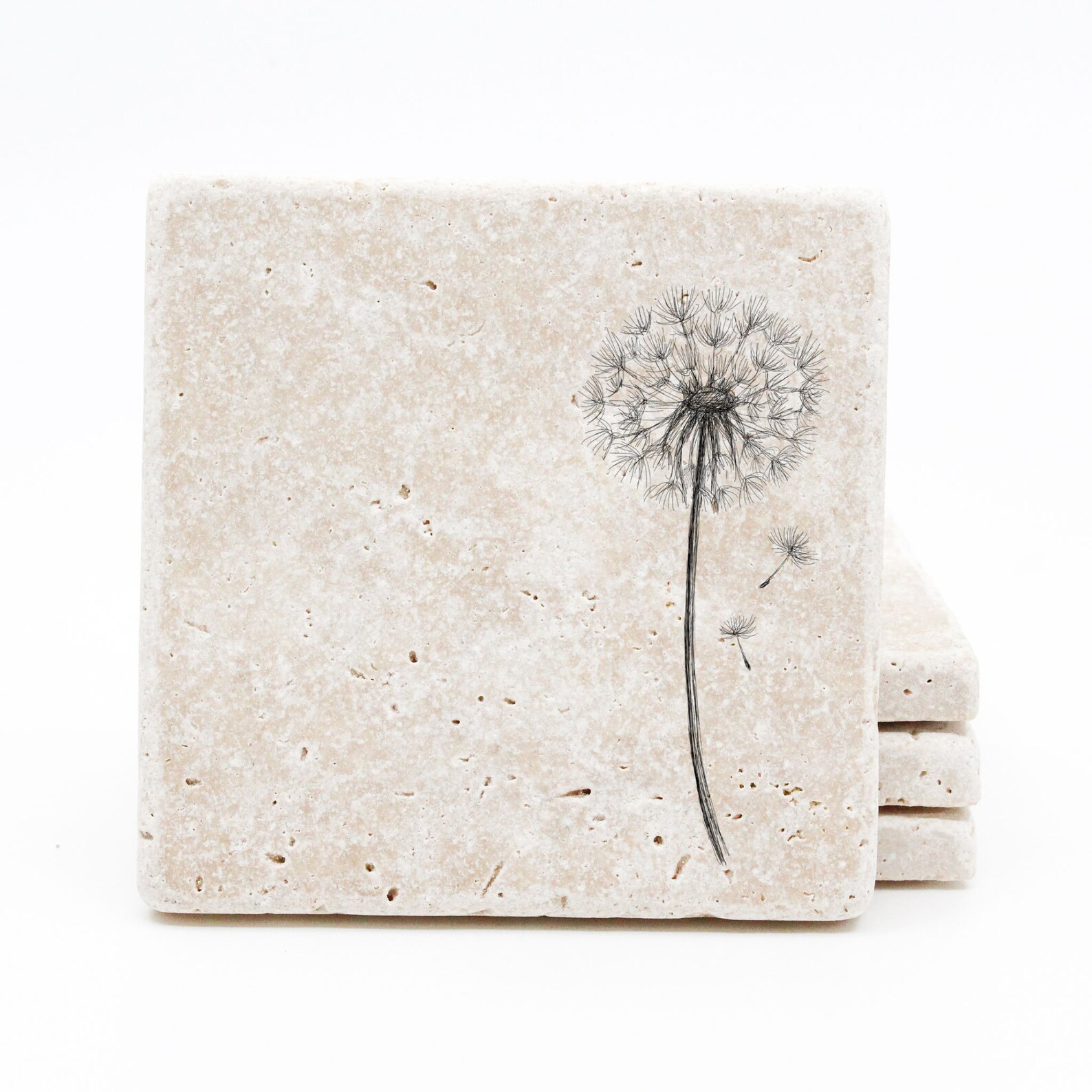 Dandelion Coasters Flower Coaster Set Summer Coasters - Etsy