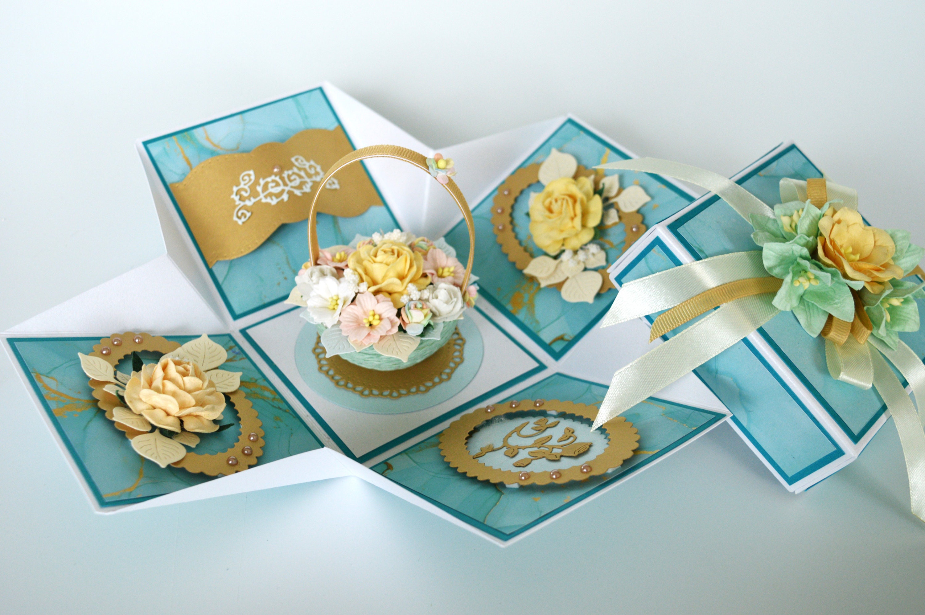 Greeting Explosion Card, Happy Birthday Card, Birthday Exploding Box ...