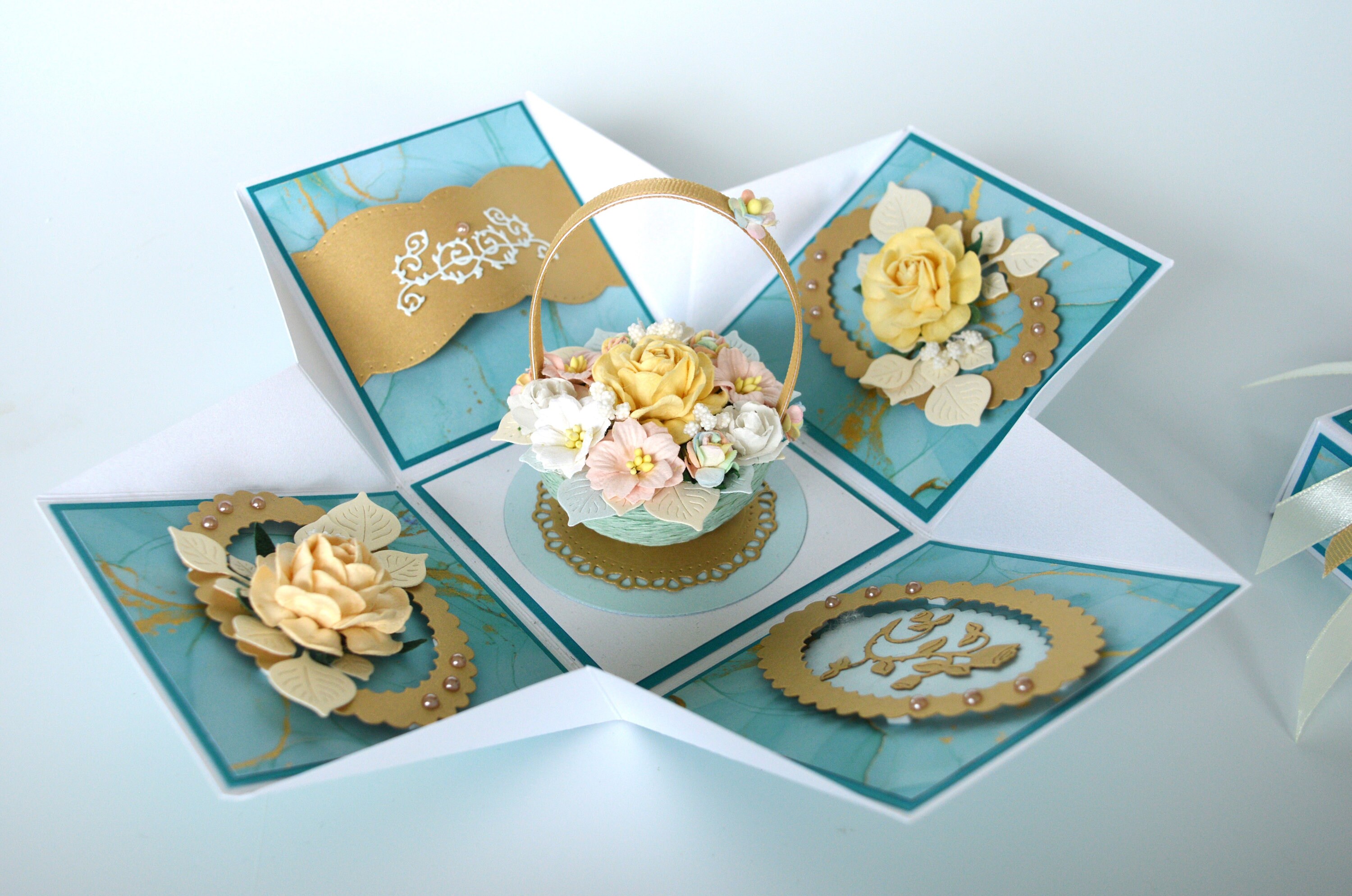 Greeting Explosion Card, Happy Birthday Card, Birthday Exploding Box, Exploding Box Card, 3D ...