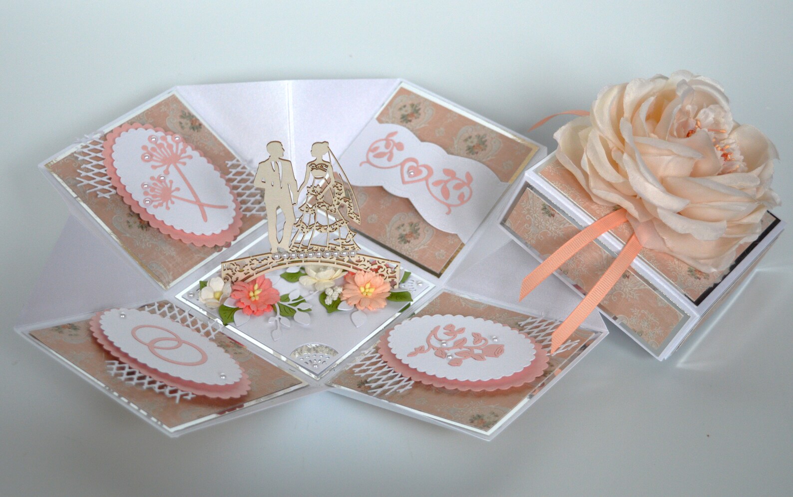 Explosion Wedding Card, Surprise Wedding Card, Wedding Exploding Card ...