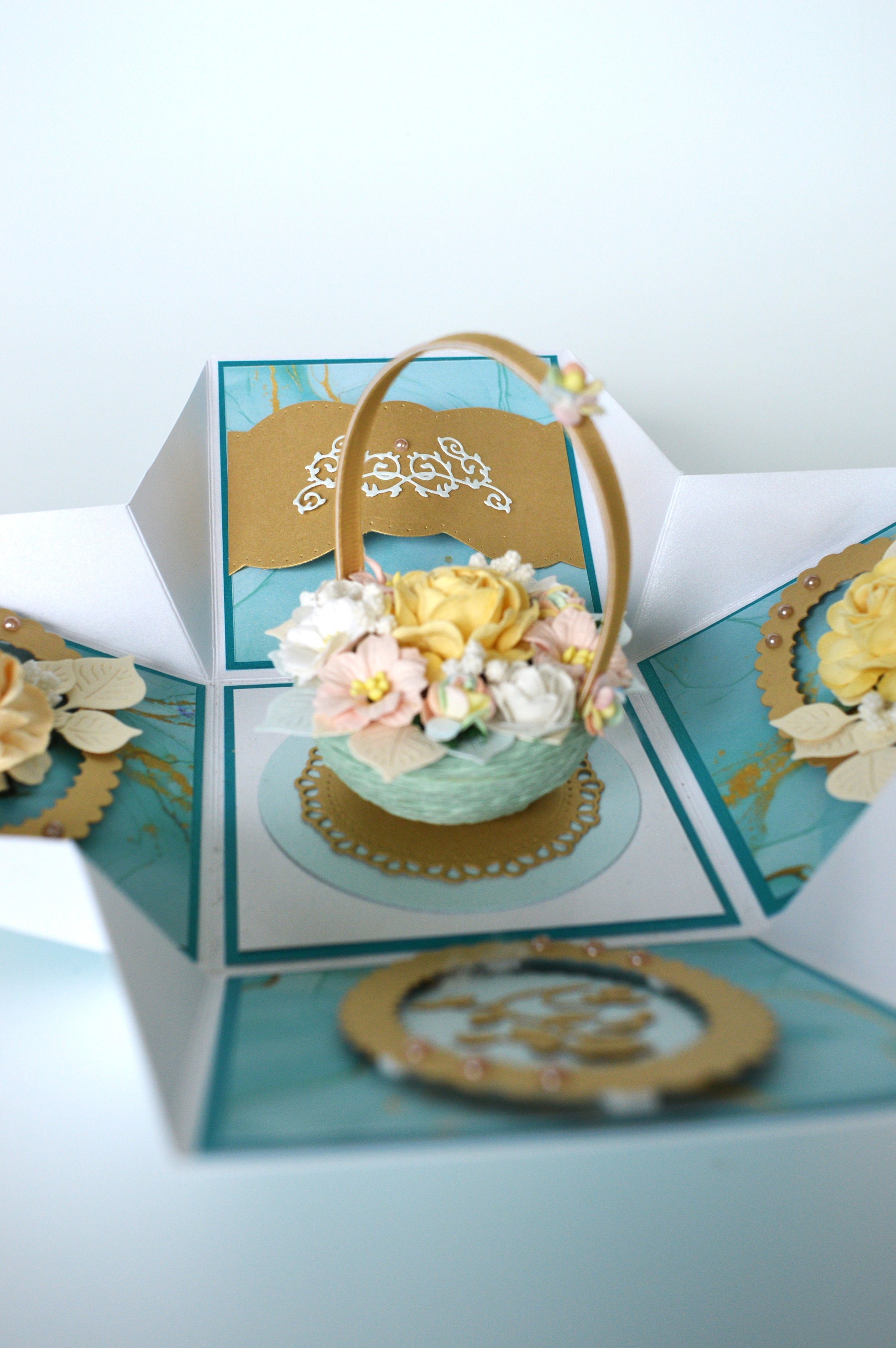 Greeting Explosion Card, Happy Birthday Card, Birthday Exploding Box, Exploding Box Card, 3D ...