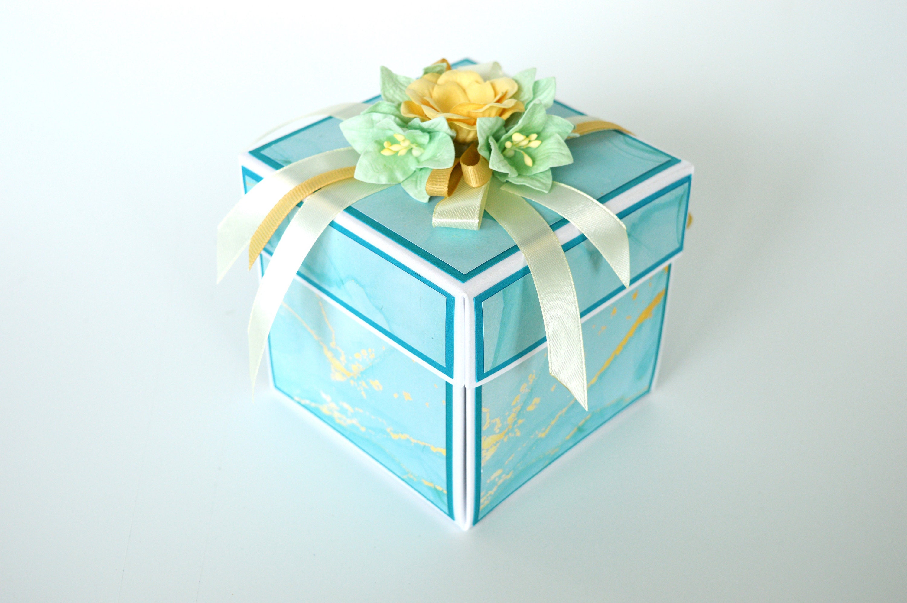 Greeting Explosion Card, Happy Birthday Card, Birthday Exploding Box, Exploding Box Card, 3D ...