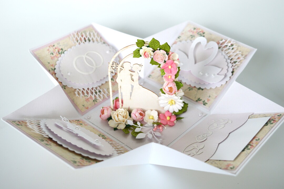 Exploding Wedding Card, Surprise Wedding Card, Wedding Explosion Box ...