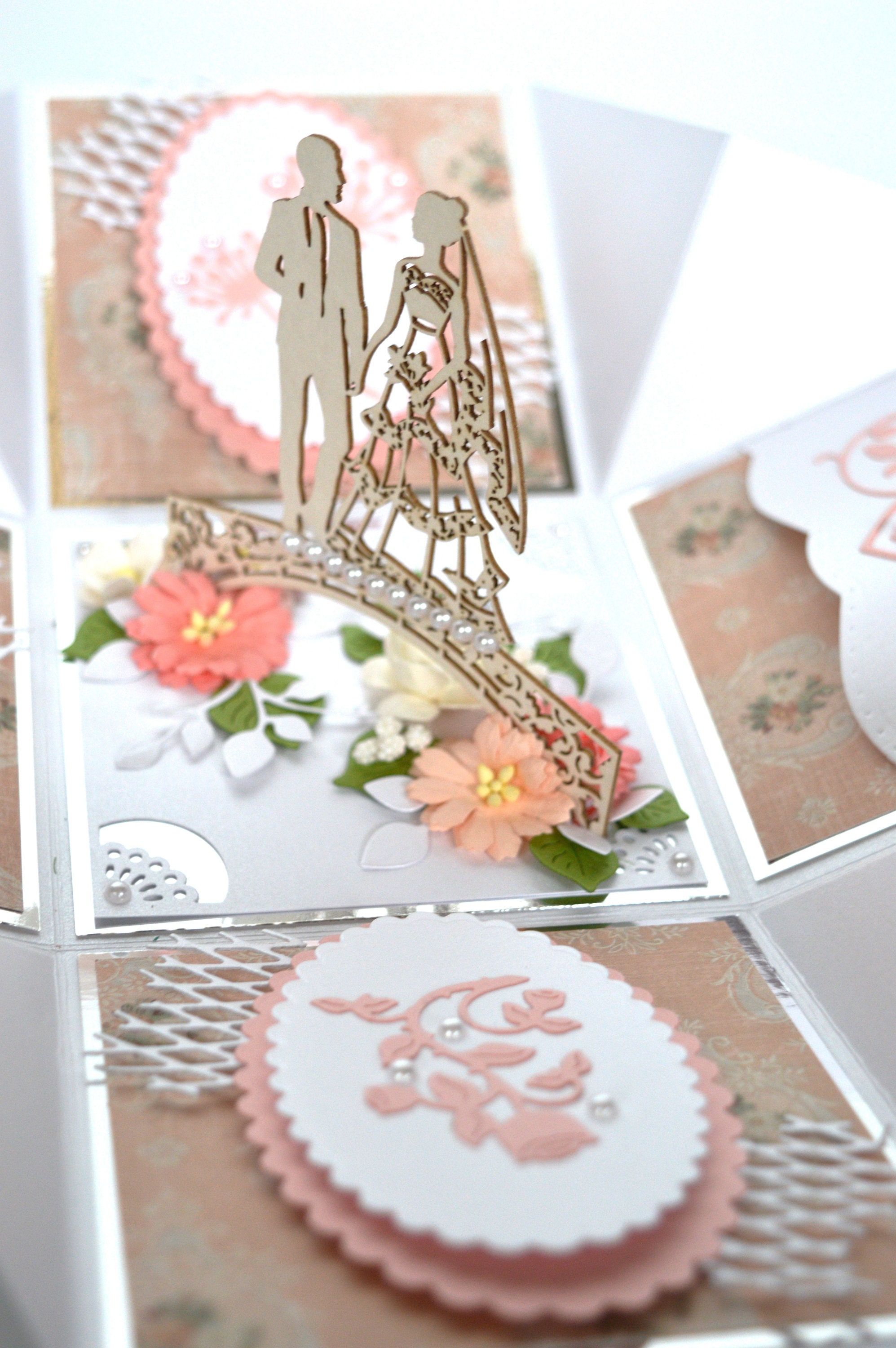 Explosion Wedding Card, Surprise Wedding Card, Wedding Exploding Card ...