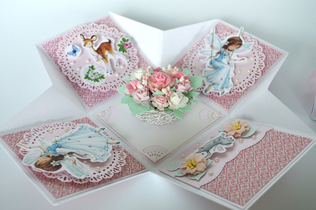Girly Explosion Box Card, Card for Teenager, Card in a Box, Floral ...