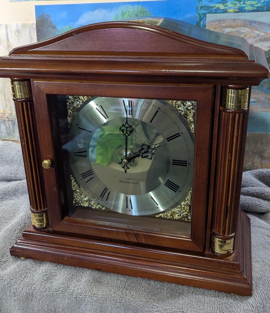 Bulova B1843 Bramley Walnut Mantle Clock - Westminster Chime Working - Etsy