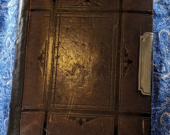 Large Antique Leather the Holy Bible 1890 Parallel Edition Heavy ...