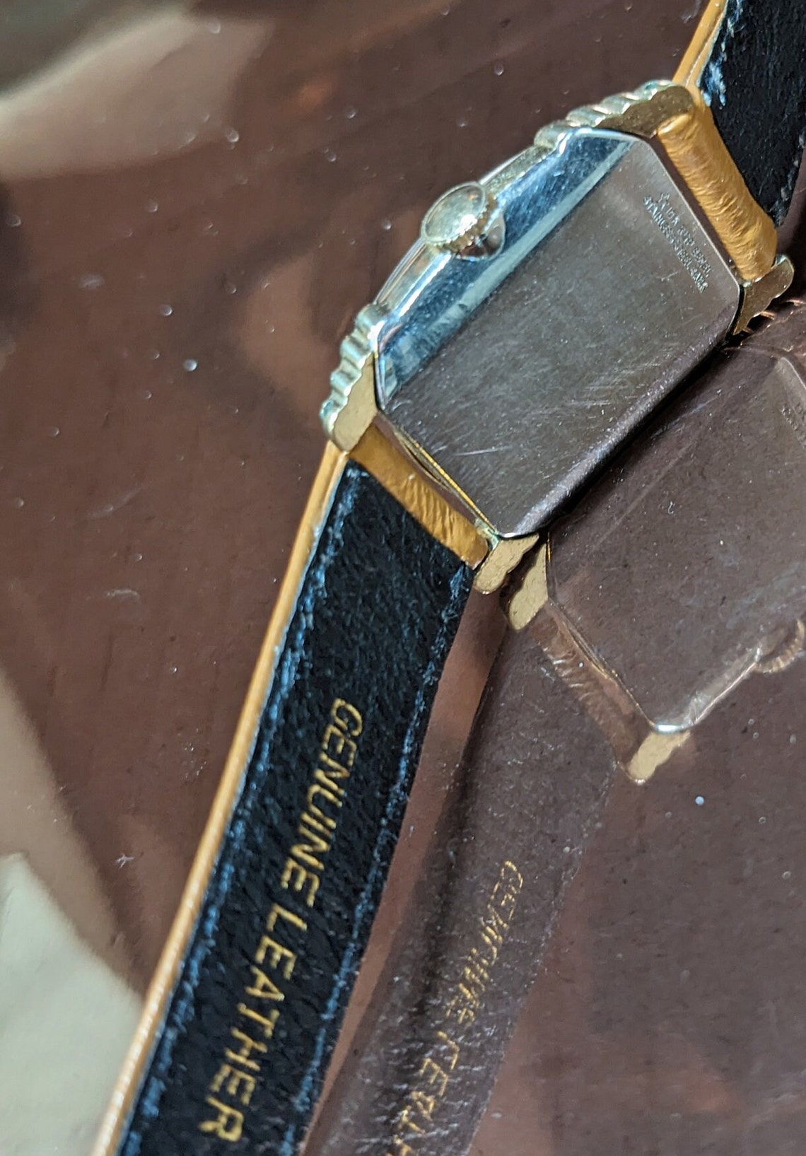 Wonderful 1951 Elgin Men's Tank Style Watch 10 KT Rolled Gold Bezel ...