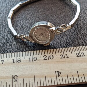 Beautiful 10kt Solid White Gold Hamilton Ladies Cocktail Watch With 2 ...