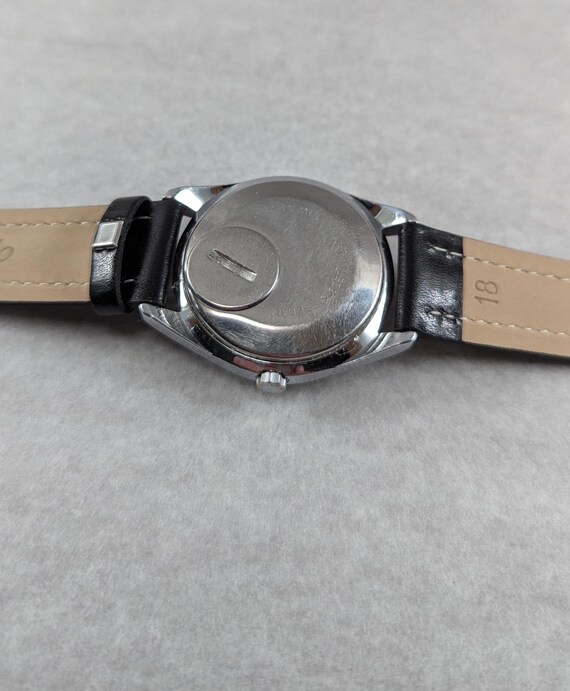 Vintage 1970s Helbros Electric Watch Retro Black Dial… - Gem