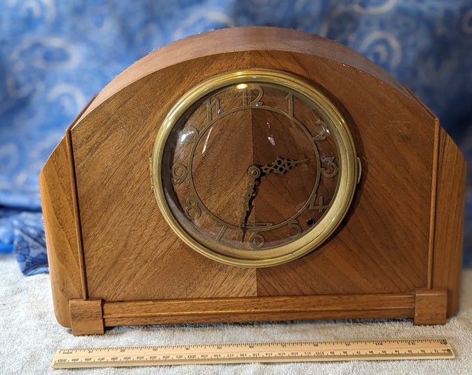 Working Art Deco American Seth Thomas Model Falsbury 2E Mantle Clock ...