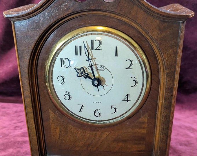 Converted Vintage Ingraham Mantle Clock Beautiful Retro 1930s Design ...