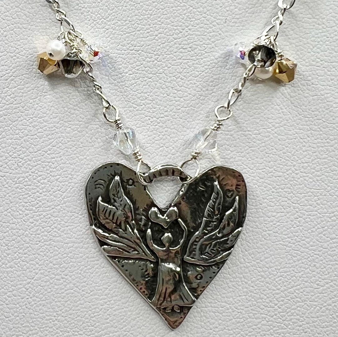 LIMITED: Jes Maharry Angel Pendant Necklace - Etsy