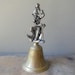 Vintage Clown Brass Bell, Pewter Clown With Top Hat, Decorative Clown ...