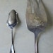 Rodgers Bros. Silver Plate Serving Spoon Salad Fork Vintage - Etsy