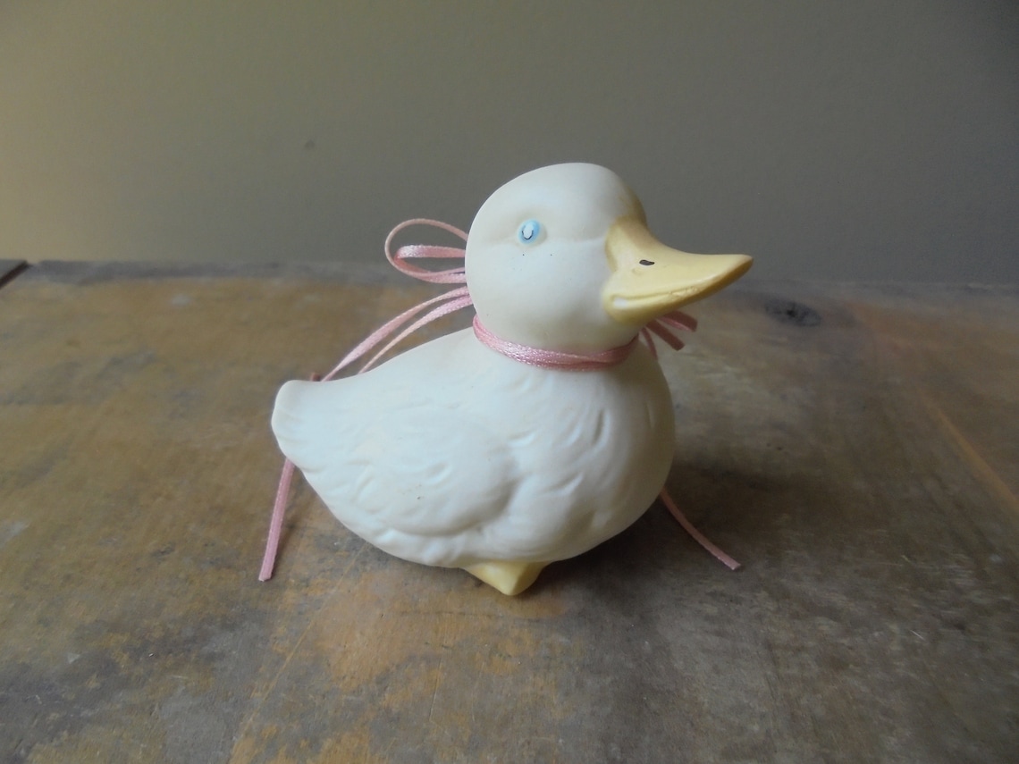 Collection of Three Duck Figurines White Duck Ceramic - Etsy