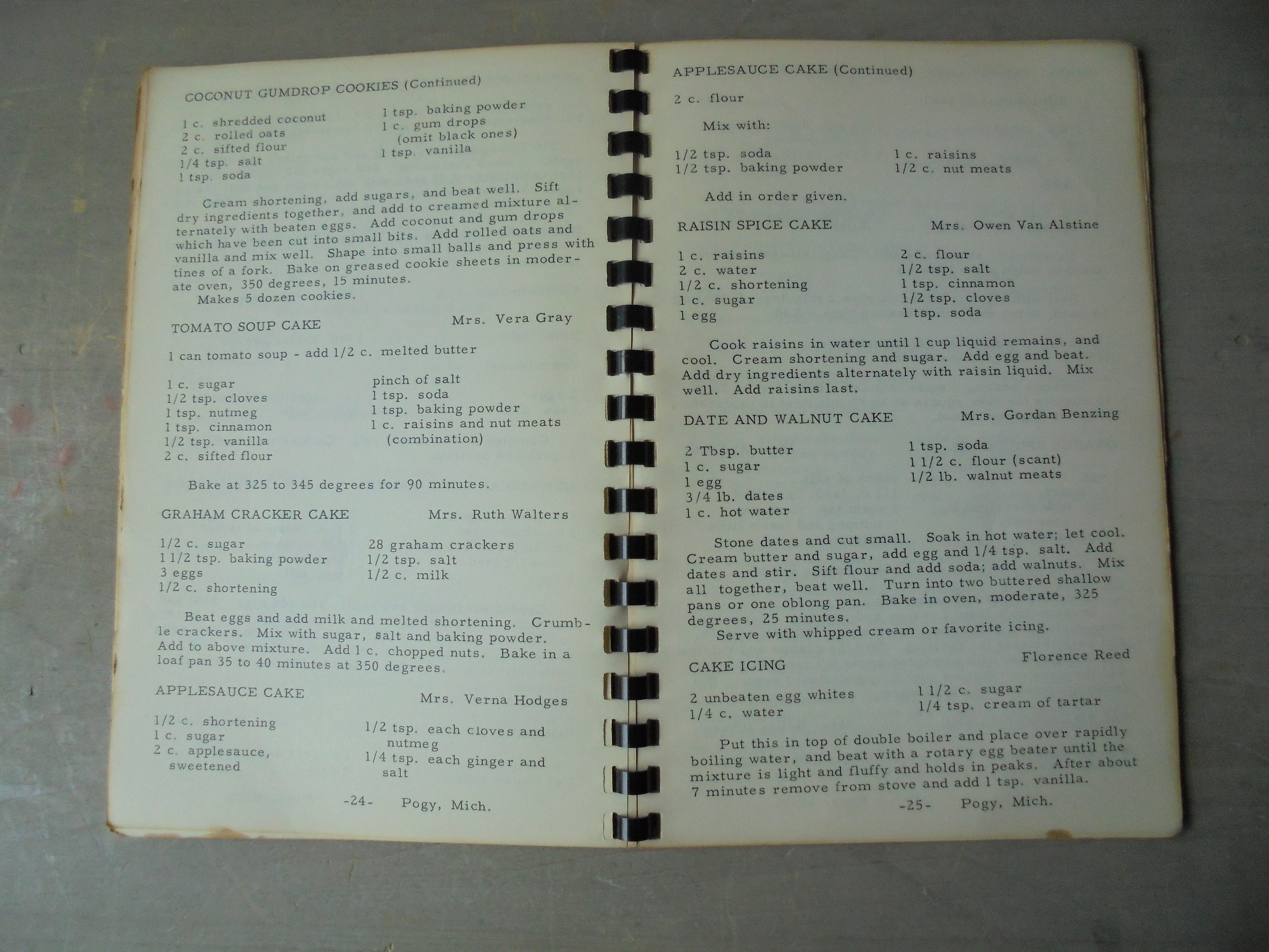 Vintage Cookbooks Spiral Bound Cookbook Recipes From the - Etsy