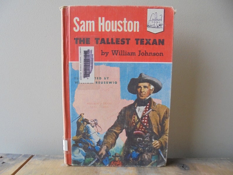 Sam Houston the Tallest Texan by William Johnson Vintage - Etsy