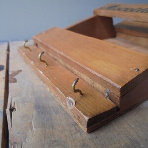 Wooden Wall Letter Organizer, Vintage 3 Tier Bills Letters and Misc ...