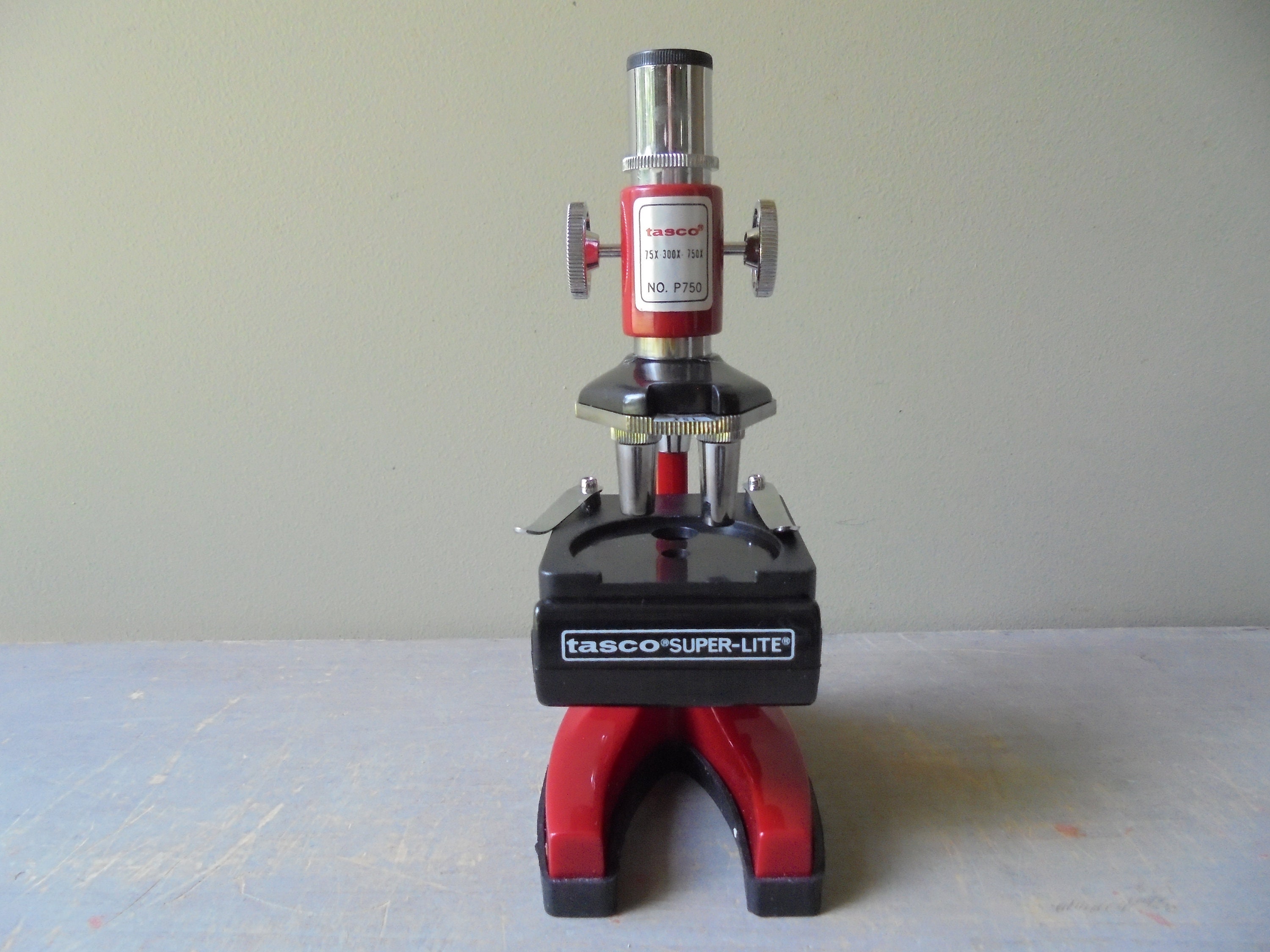 Vintage Tasco Super Lite 750 Power Microscope With Discovery Kit ...