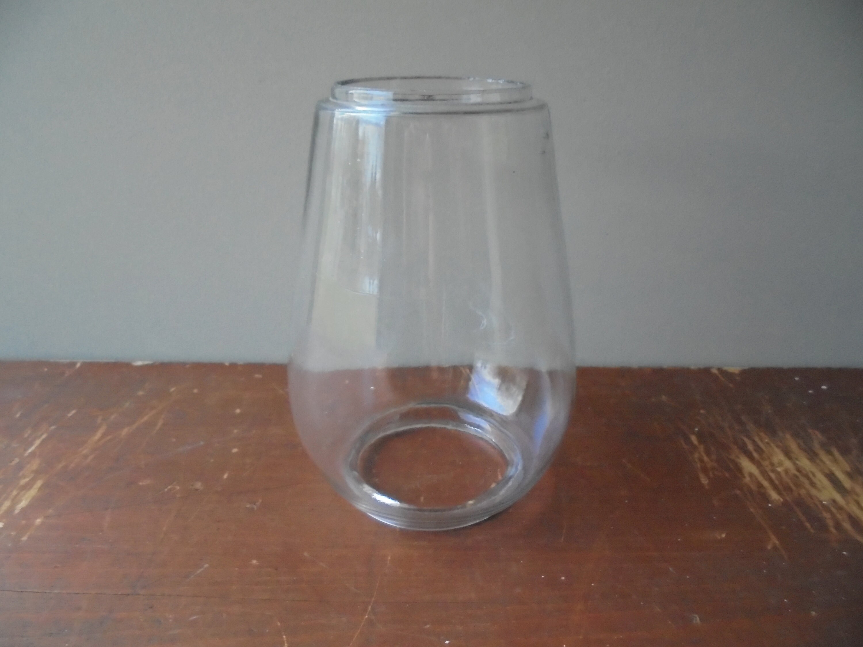 Vintage Glass Oil Lantern Chimney Clear Glass Chimney Light - Etsy