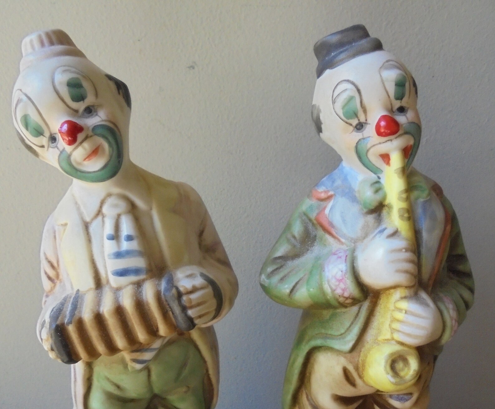 Vintage Clown Figurine Set of Two Musical Clowns Vintage - Etsy