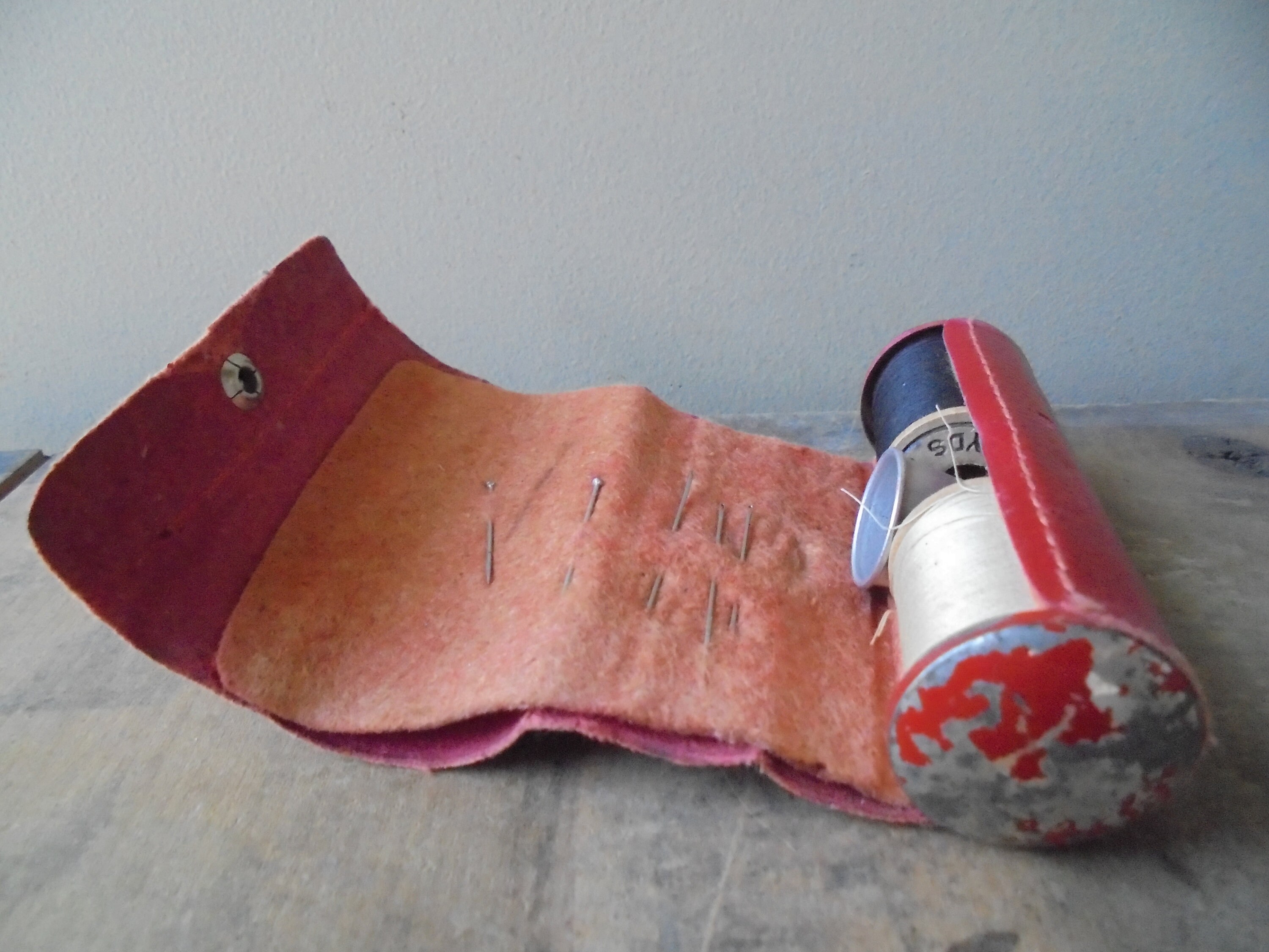 Vintage Red Sewing Bag Travel Size Sewing Kit Vintage Red - Etsy