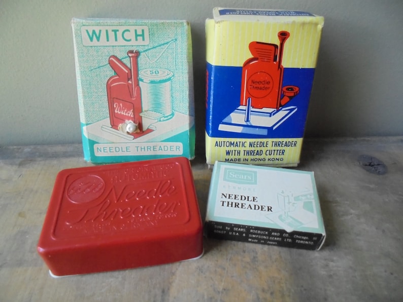 Collection of Needle Threader's Vintage Needle Threader - Etsy