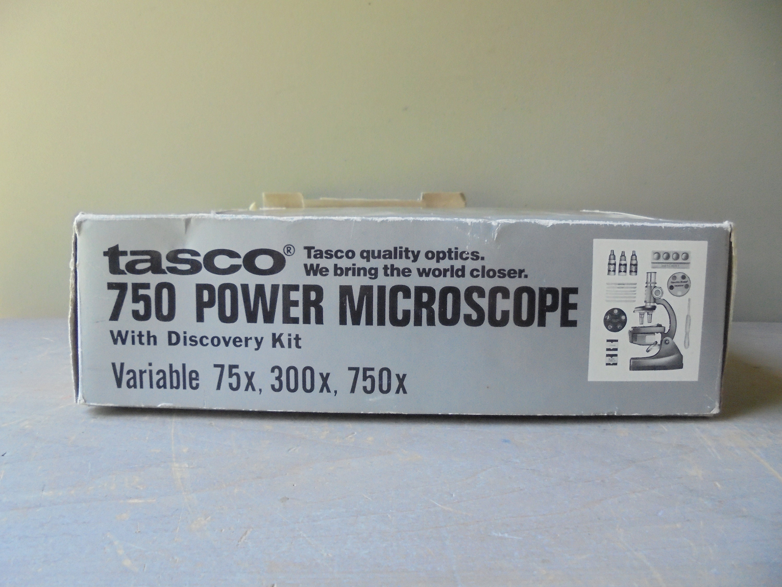 Vintage Tasco Super Lite 750 Power Microscope With Discovery Kit ...