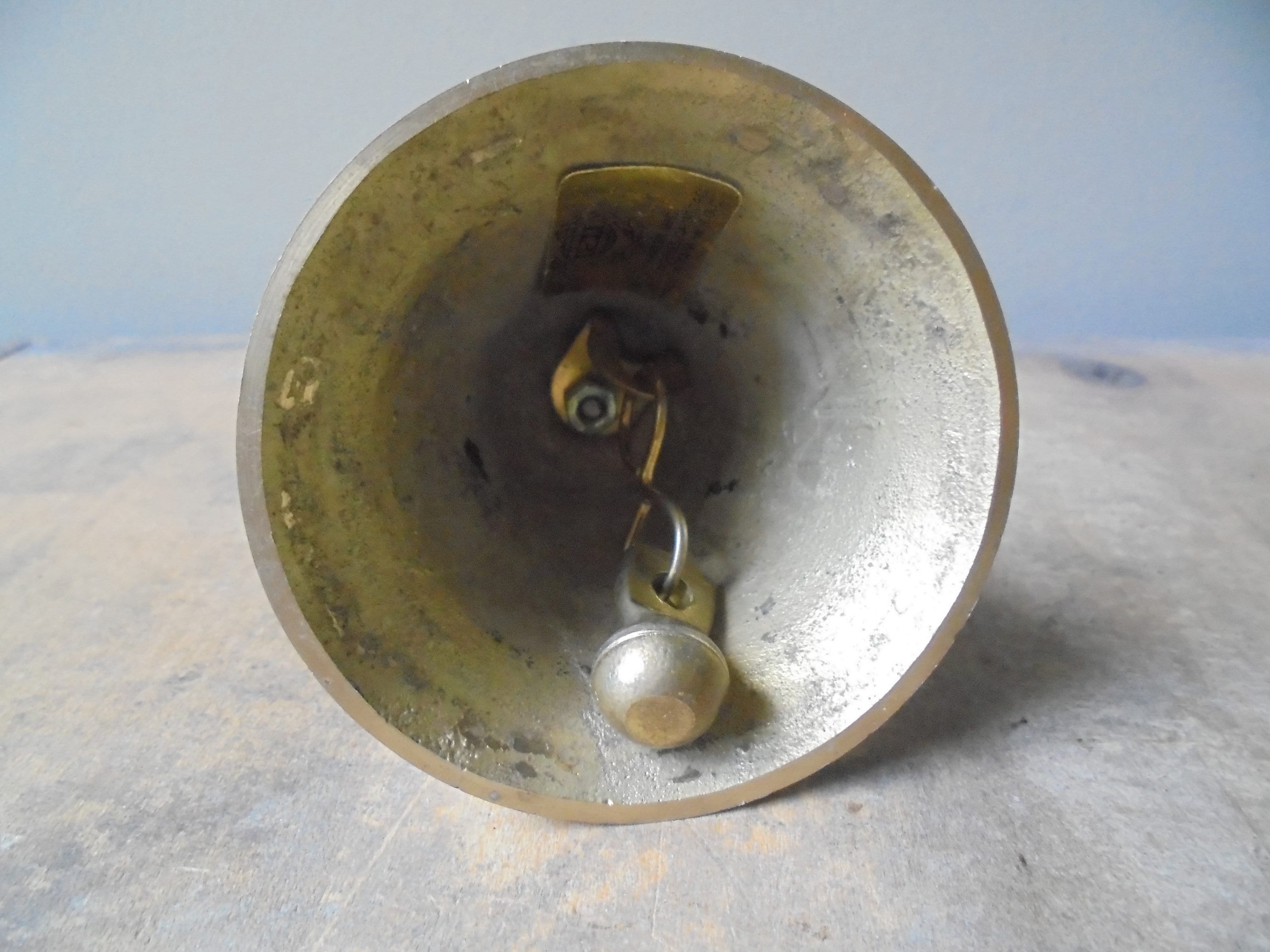 Vintage Clown Brass Bell Pewter Clown With Cymbals - Etsy