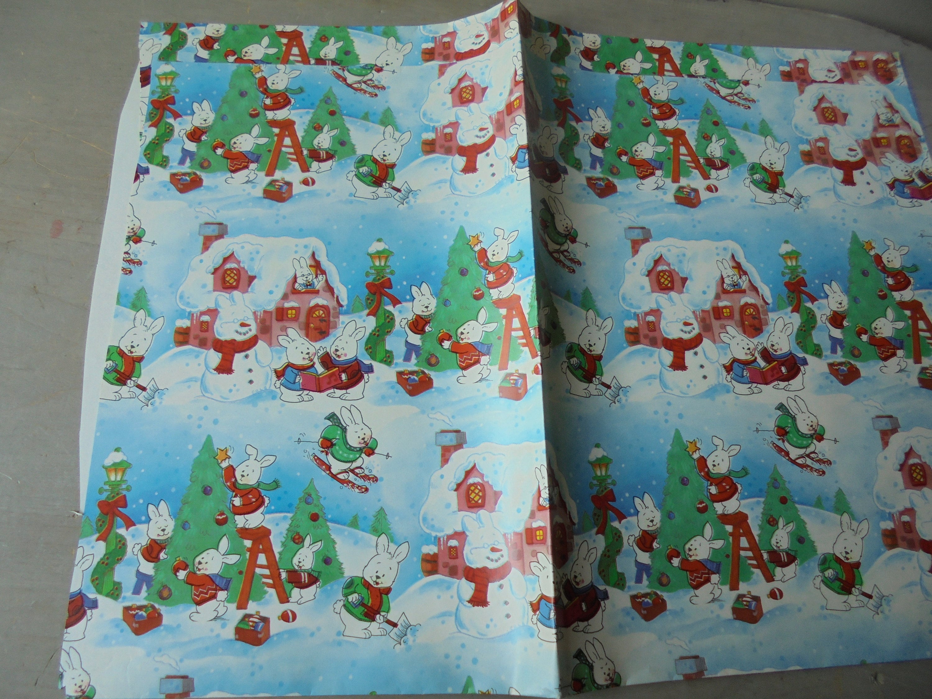 Retro Christmas Gift Wrap Vintage Holiday Wrapping Paper - Etsy
