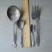 Rodgers Bros. Silver Plate Serving Spoon Salad Fork Vintage - Etsy