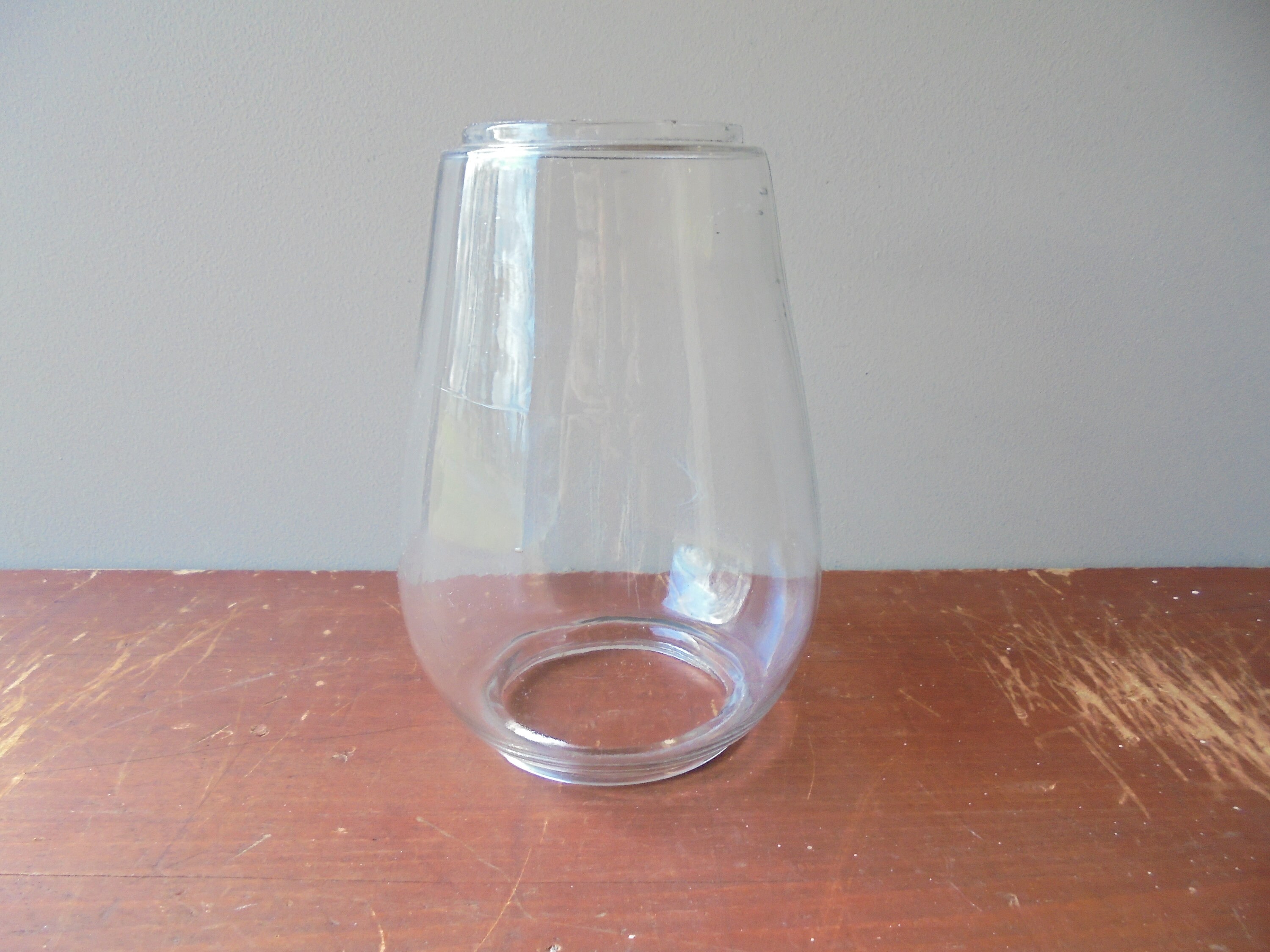Vintage Glass Oil Lantern Chimney Clear Glass Chimney Light - Etsy