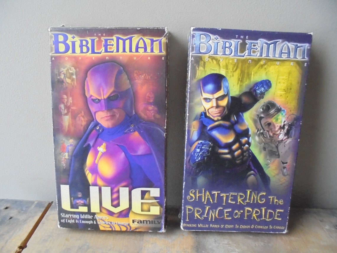 Bibleman VHS Collection Willie Aames in the Bibleman | Etsy