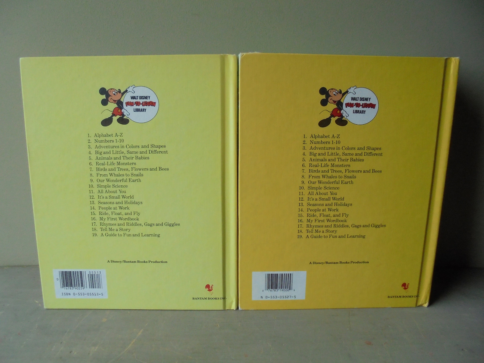 Walt Disney Fun-to-learn Library Book Collection Incomplete - Etsy