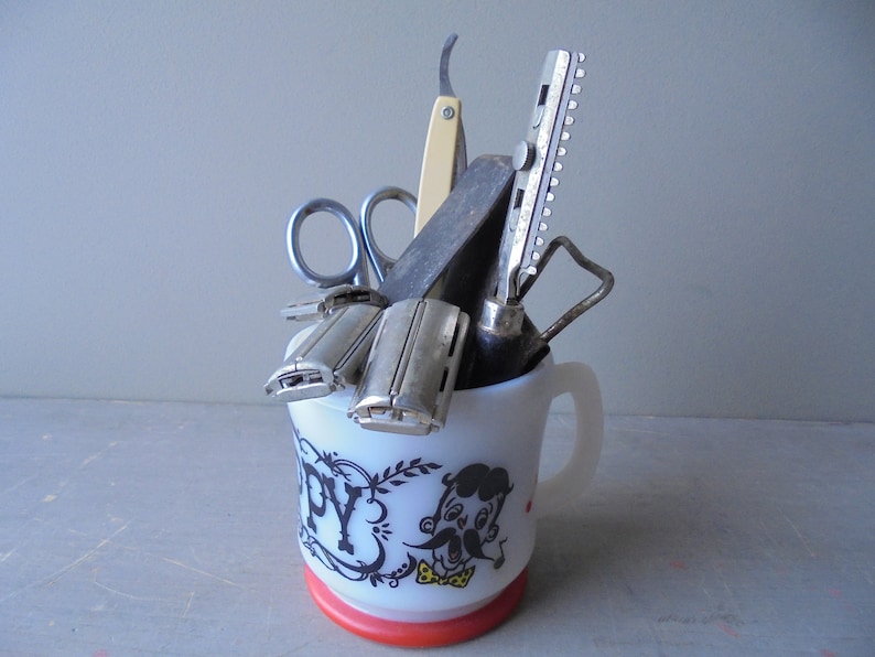 Vintage Men's Shaving Collection Vintage Razor Ceramic - Etsy