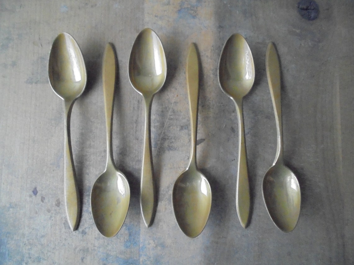 Vintage Set of Metal Baby Spoons Collectible Spoons Vintage - Etsy