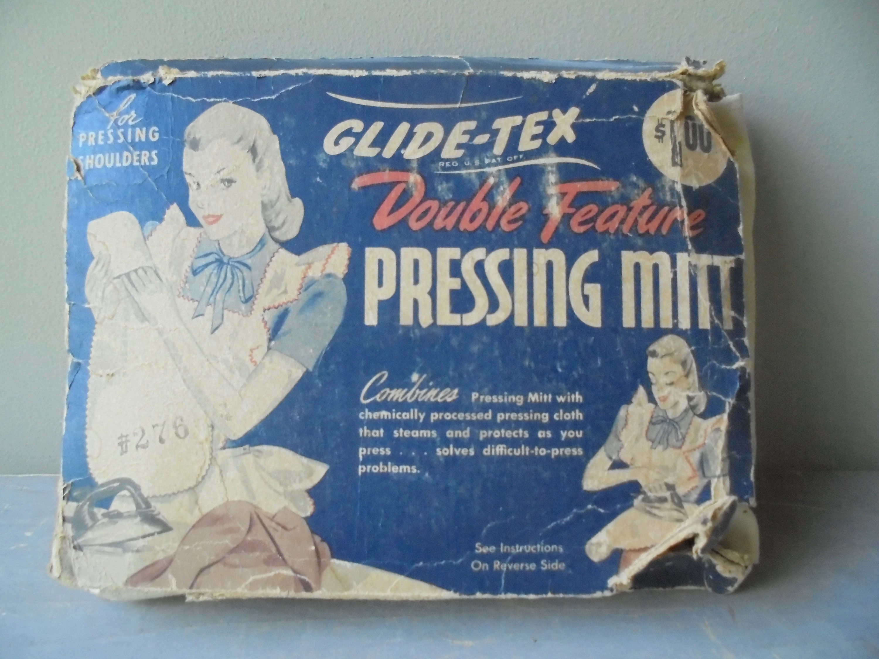 Glide Tex Double Feature Pressing Mitt for Pressing Shoulders, Vintage ...
