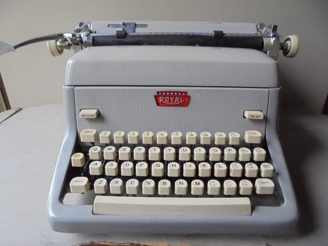 Vintage Royal Manual Typewriter, Royal Model FP With Instruction Manual ...