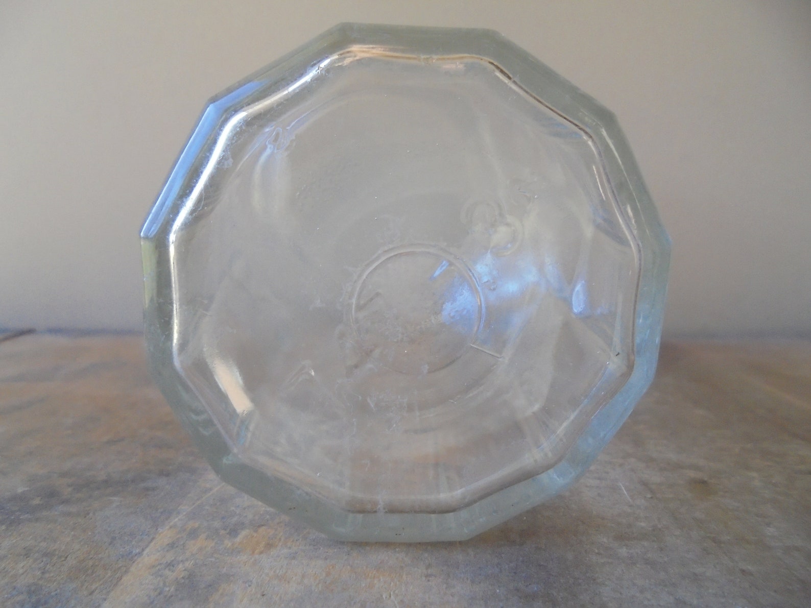 Vintage Pint Canning Jar Diamond Pattern Glass Container - Etsy