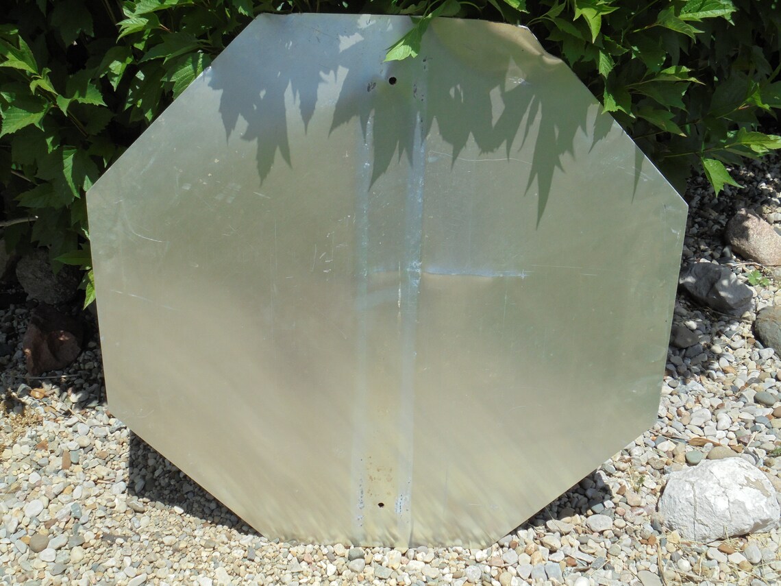 Vintage Stop Sign Large Metal Stop Sign 30 Road Sign - Etsy