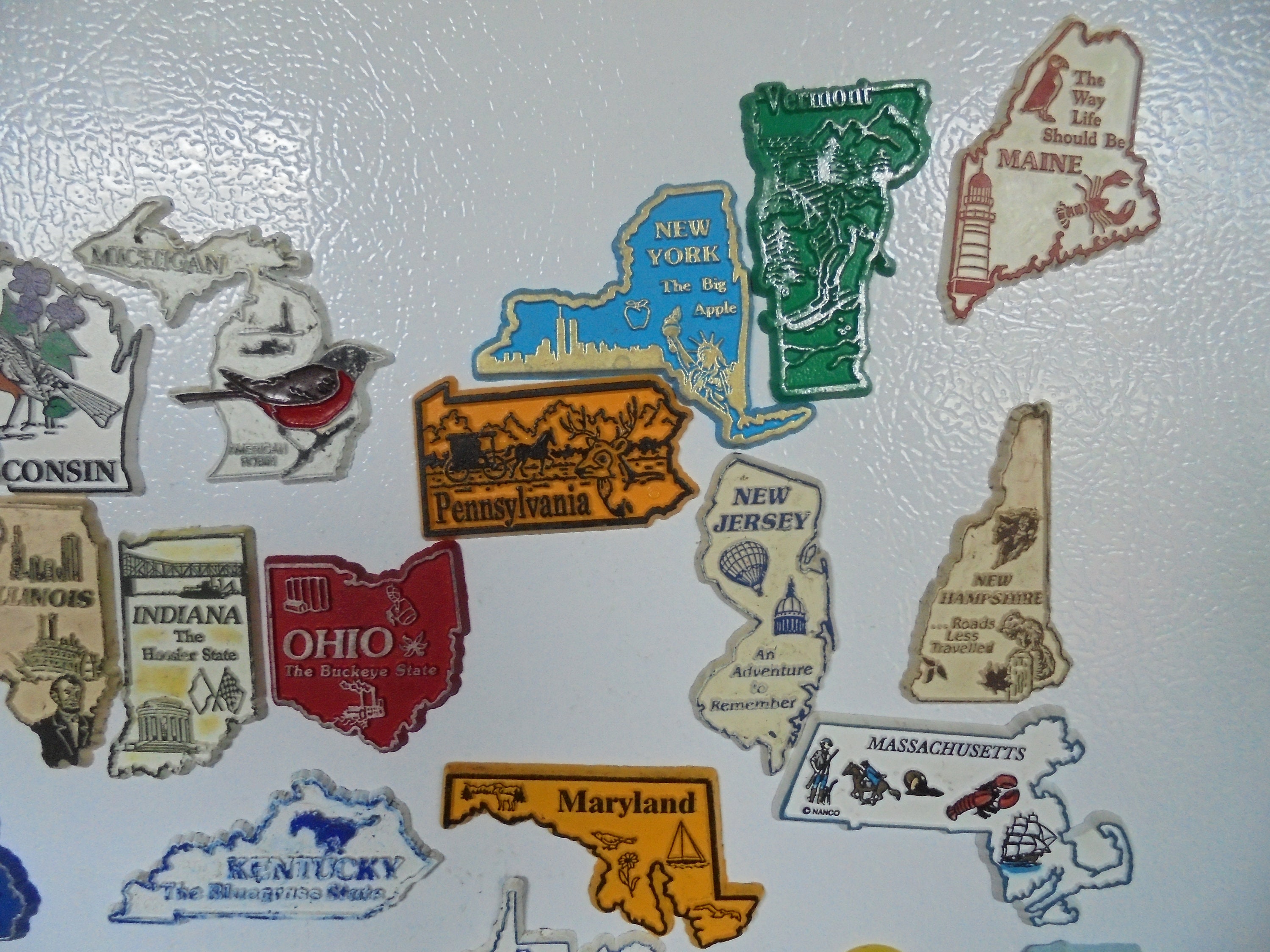 Vintage USA State Souvenir Magnet, Travel Memorabilia - Etsy