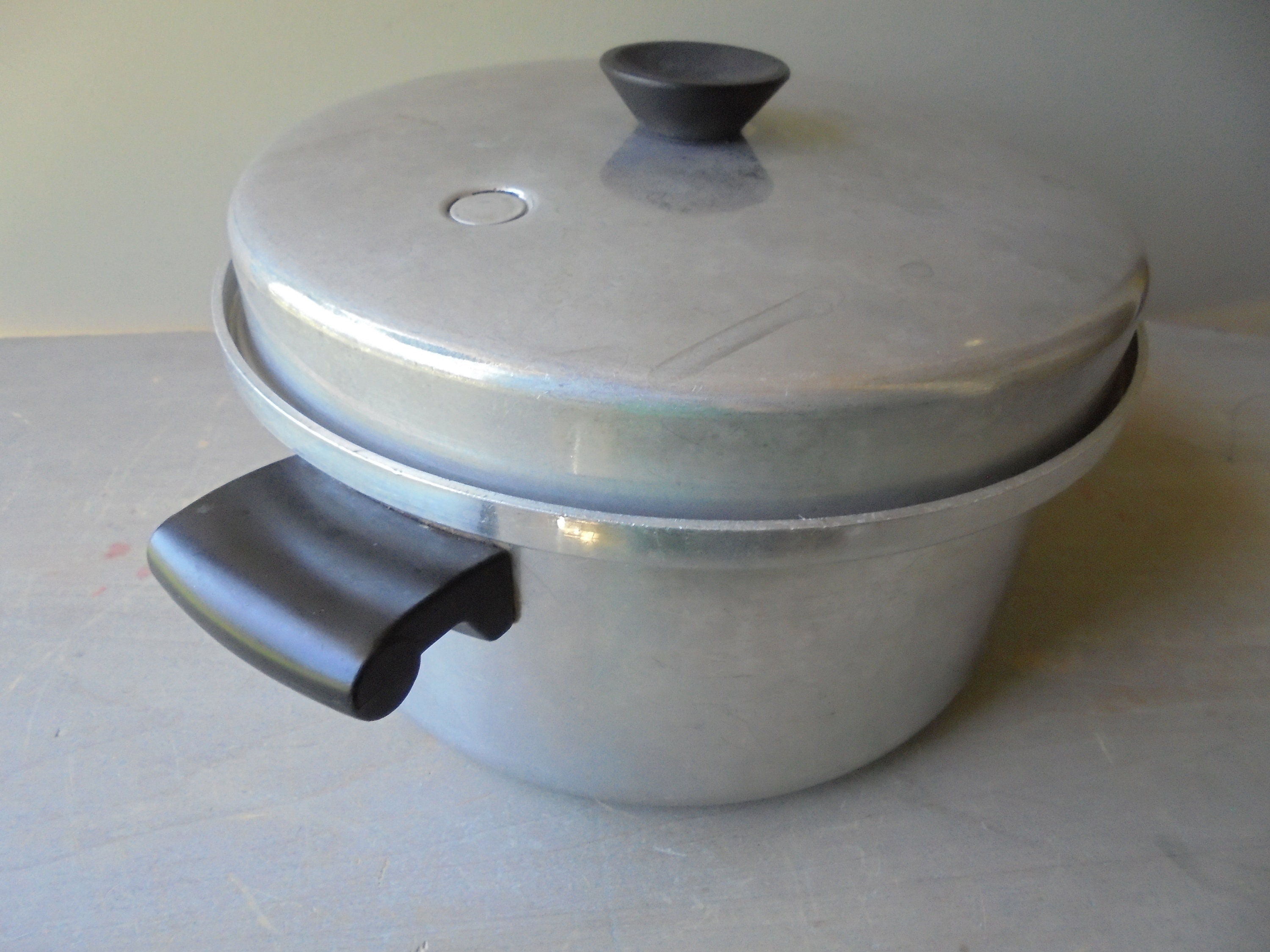 Vintage Mirro 5 Quart Aluminum Pot With Lid Vintage Kitchen - Etsy