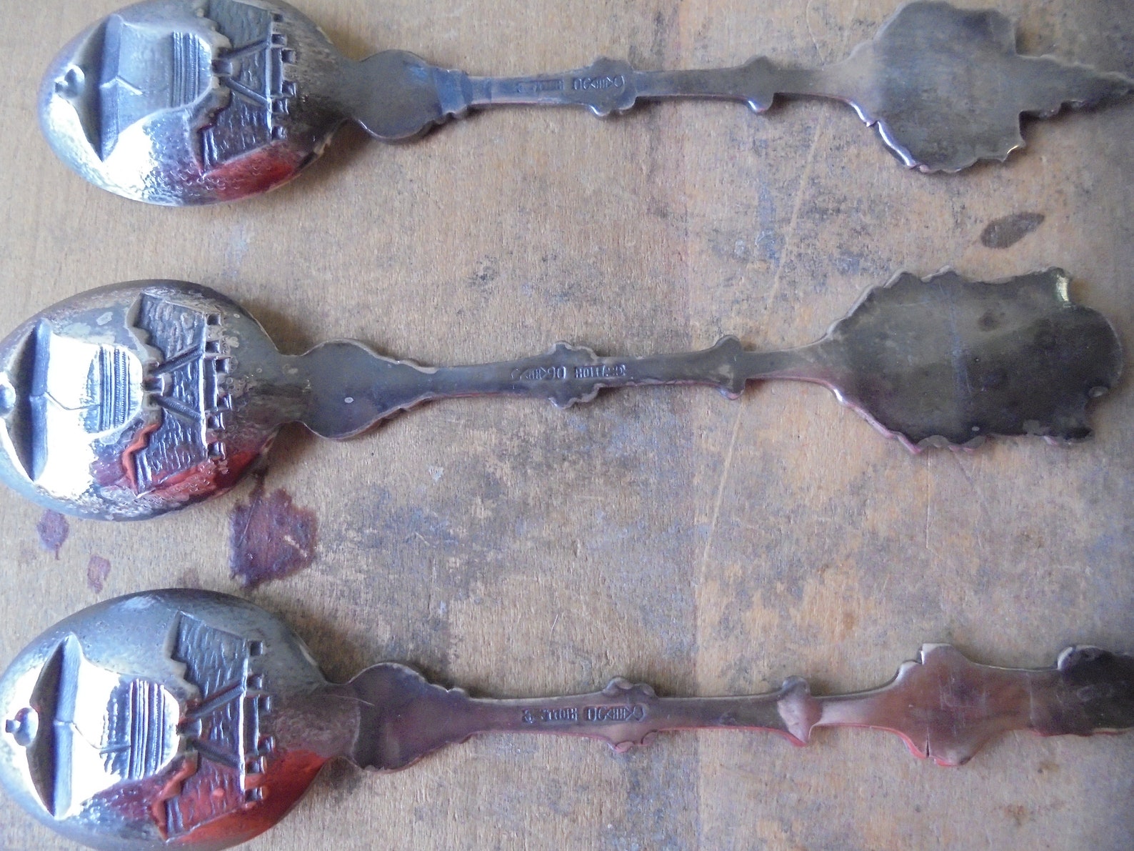 Vintage Souvenir Spoons, Set of Three Decorative Spoons, Liberty Bell ...