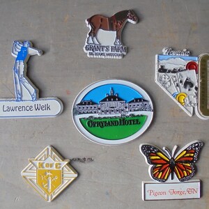 Vintage USA & Canada Souvenir Magnet, United States and Canada ...