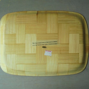 Vintage Bamboo Serving Tray, Vintage Florida Busch Gardens Souvenir ...